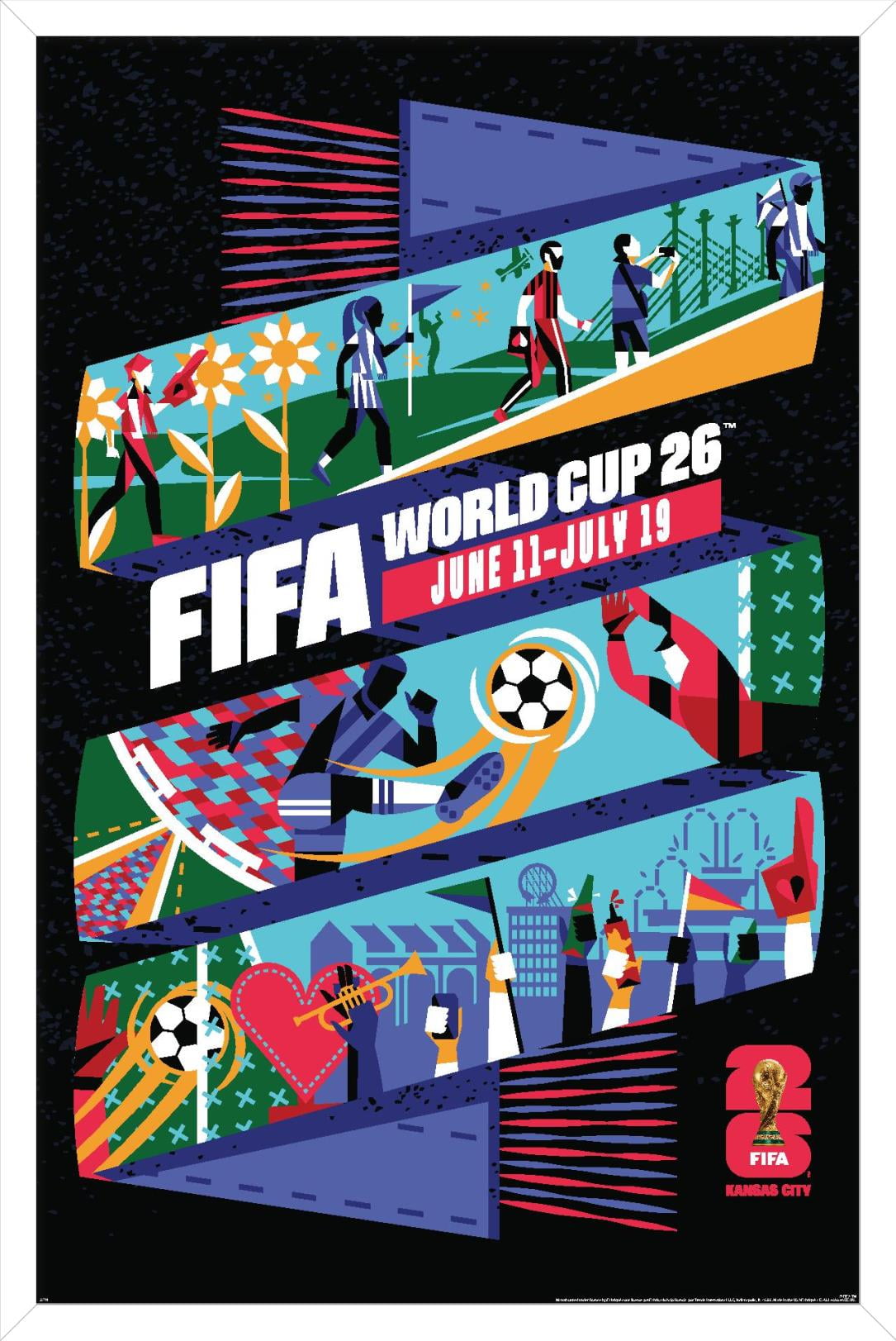 FIFA World Cup 2026 - Kansas City Wall Poster, 22.375" x 34" Framed ...