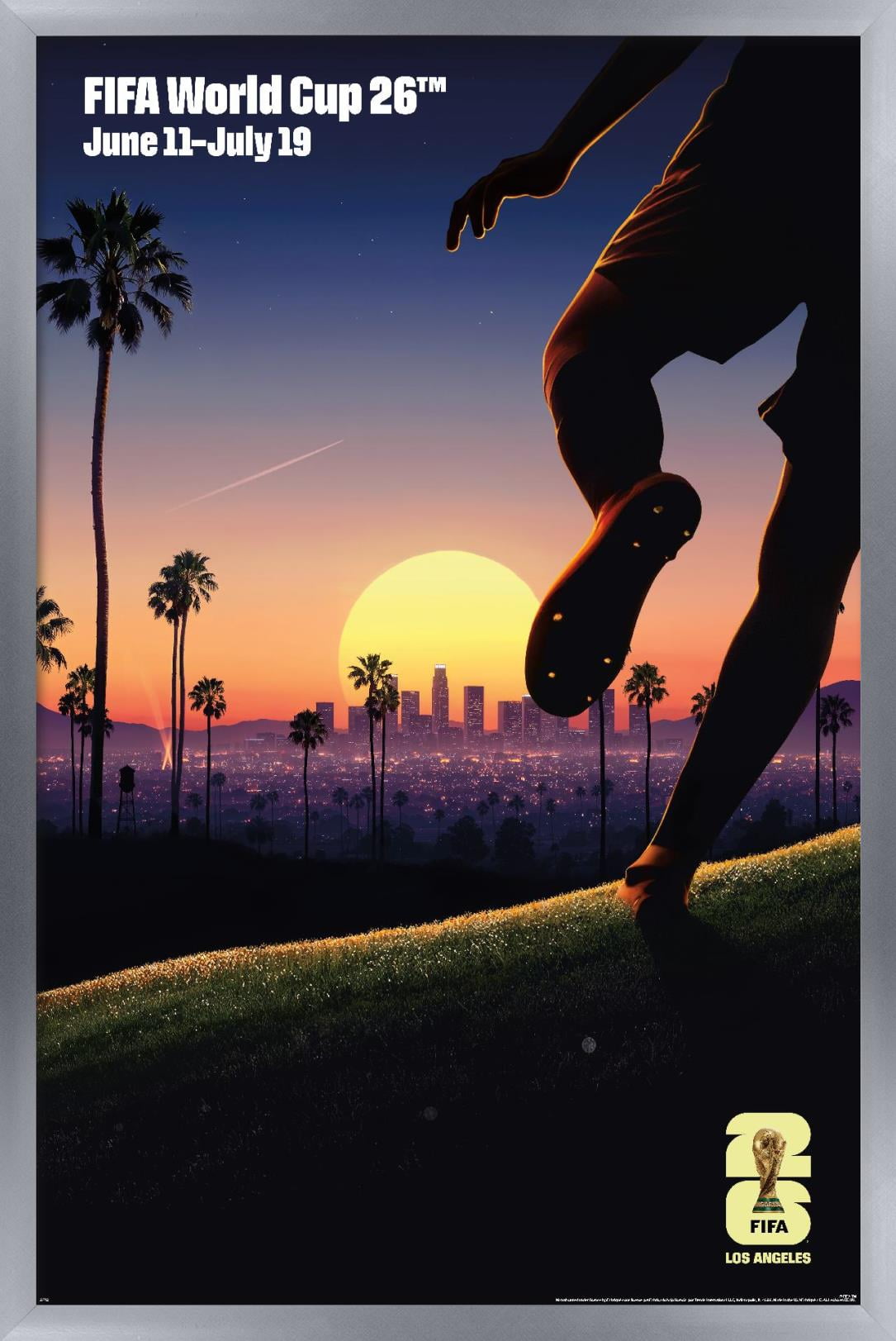 FIFA World Cup 2026 - Los Angeles Wall Poster, 22.375" x 34" Framed ...