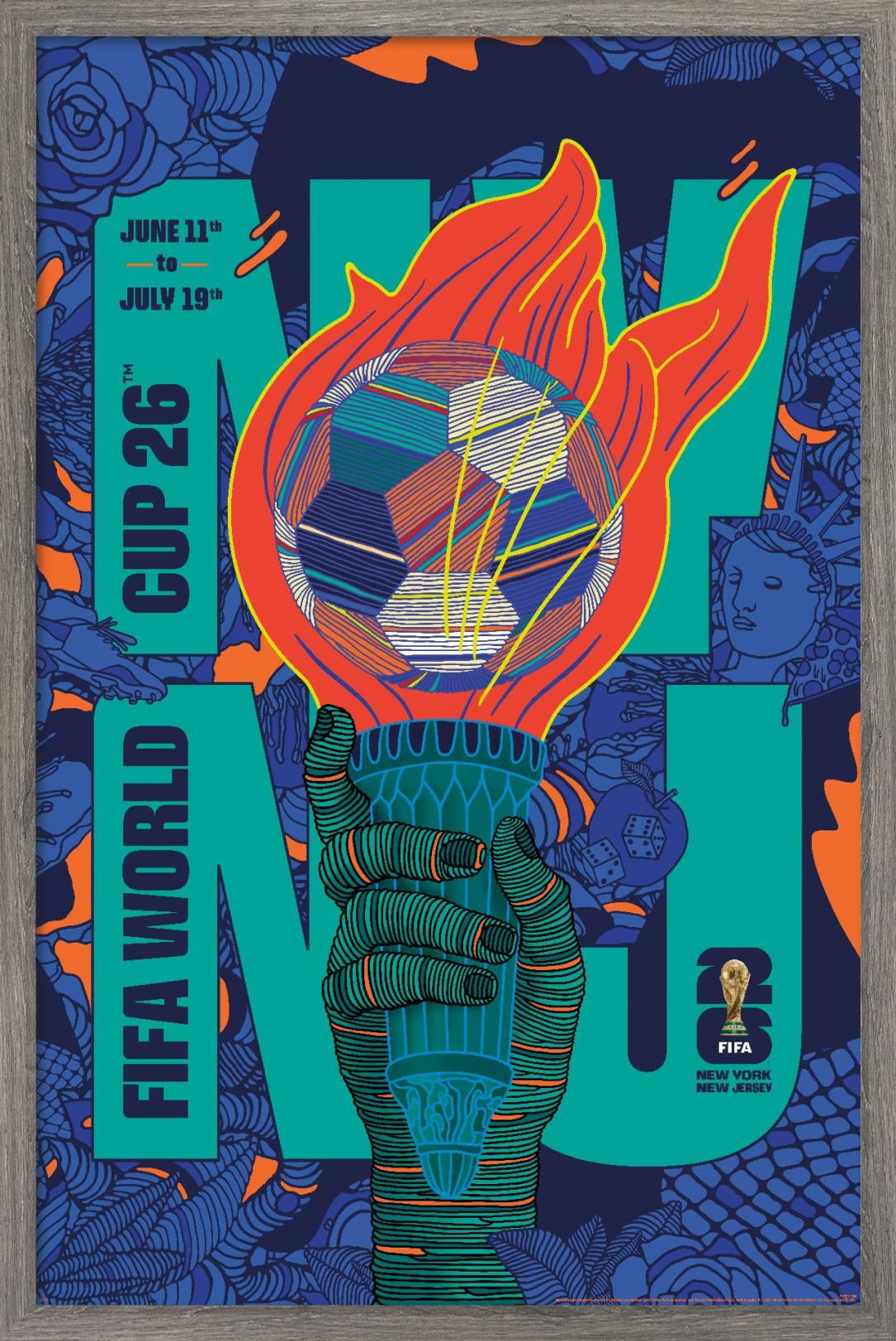 FIFA World Cup 2026 - New York, New Jersey Wall Poster, 22.375" x 34 ...
