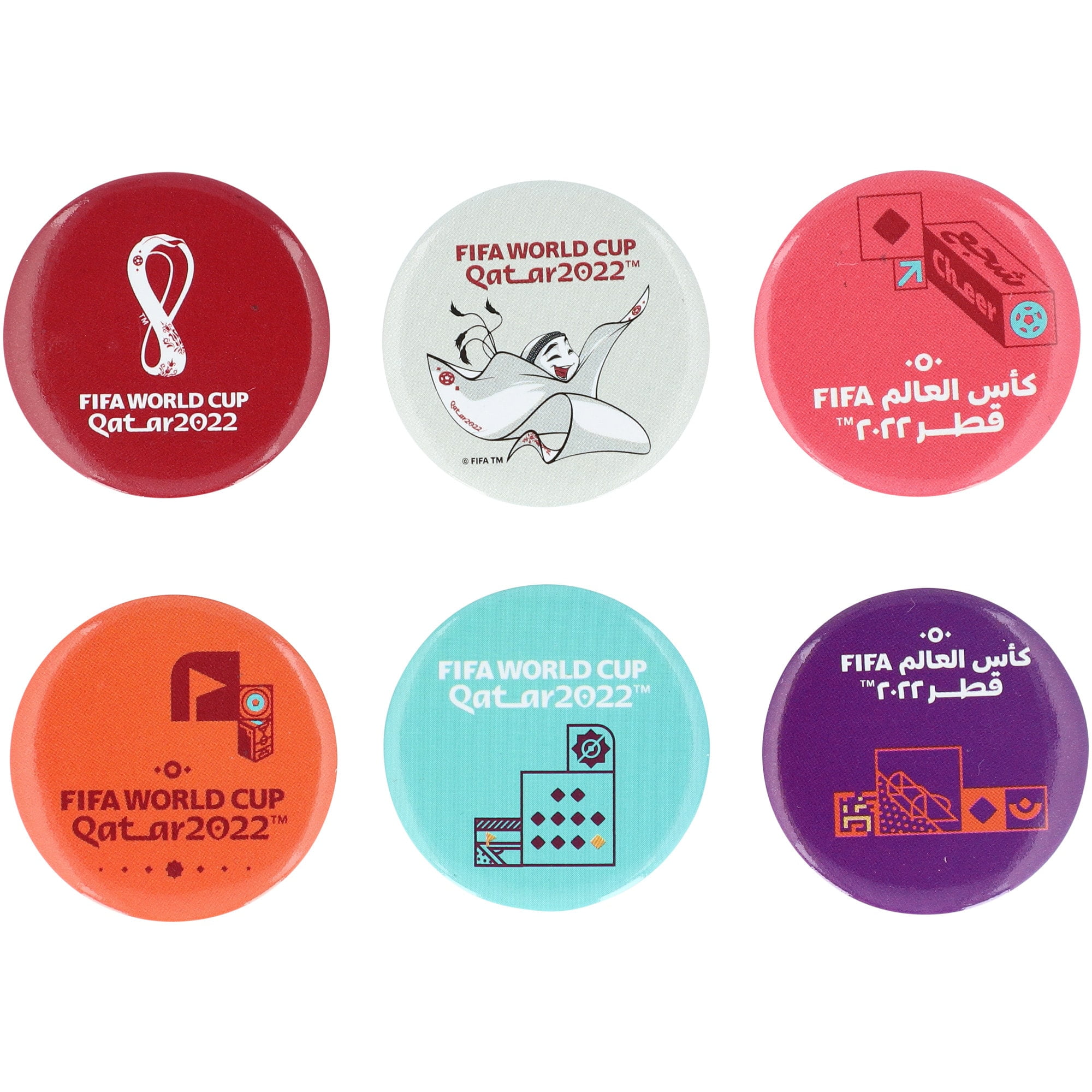 FIFA World Cup Qatar 2022 Logo Magnet Set - Walmart.com