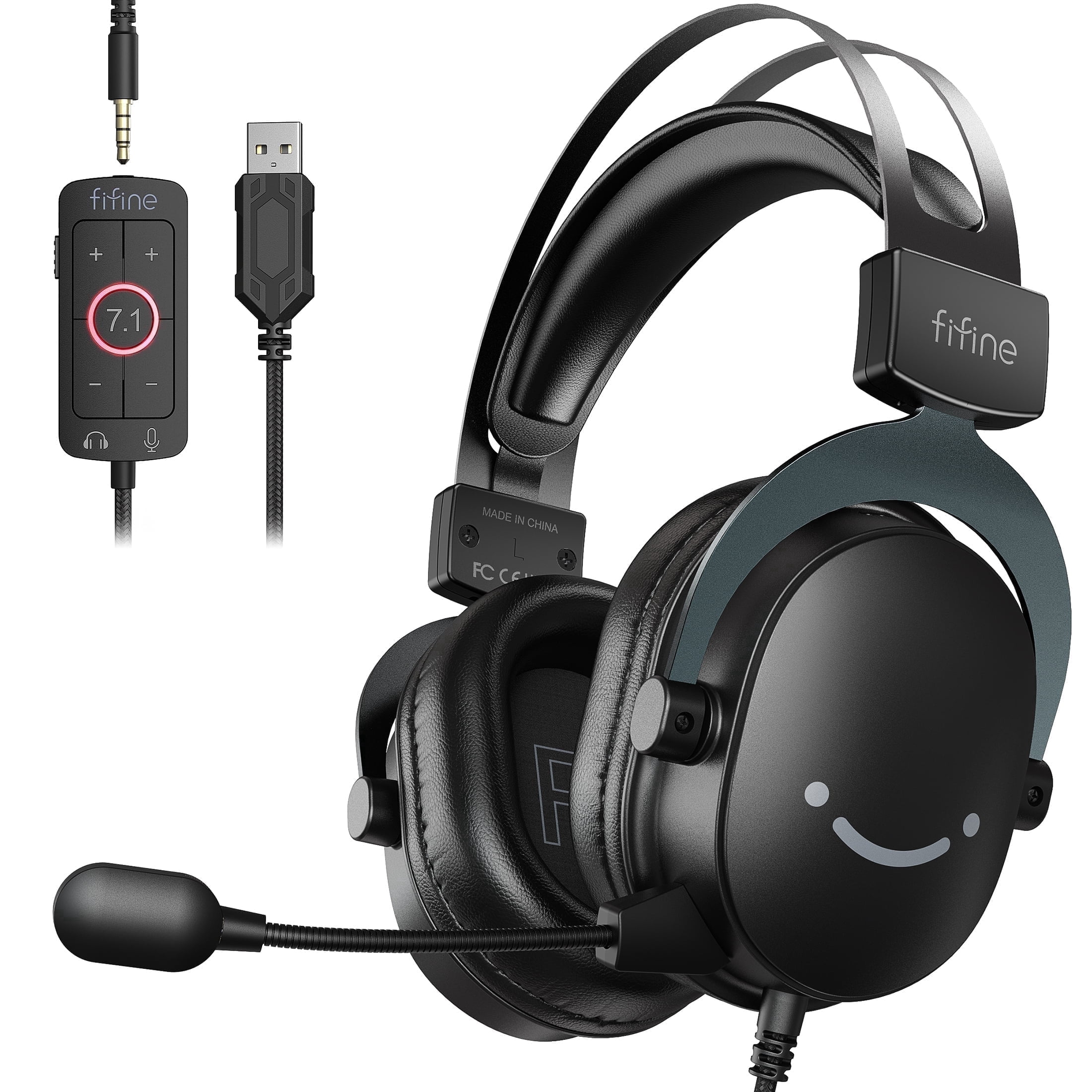 FIFINE H9 Pro Gaming Headset with Microphone for Xbox, PS5/PS4, Switch ...