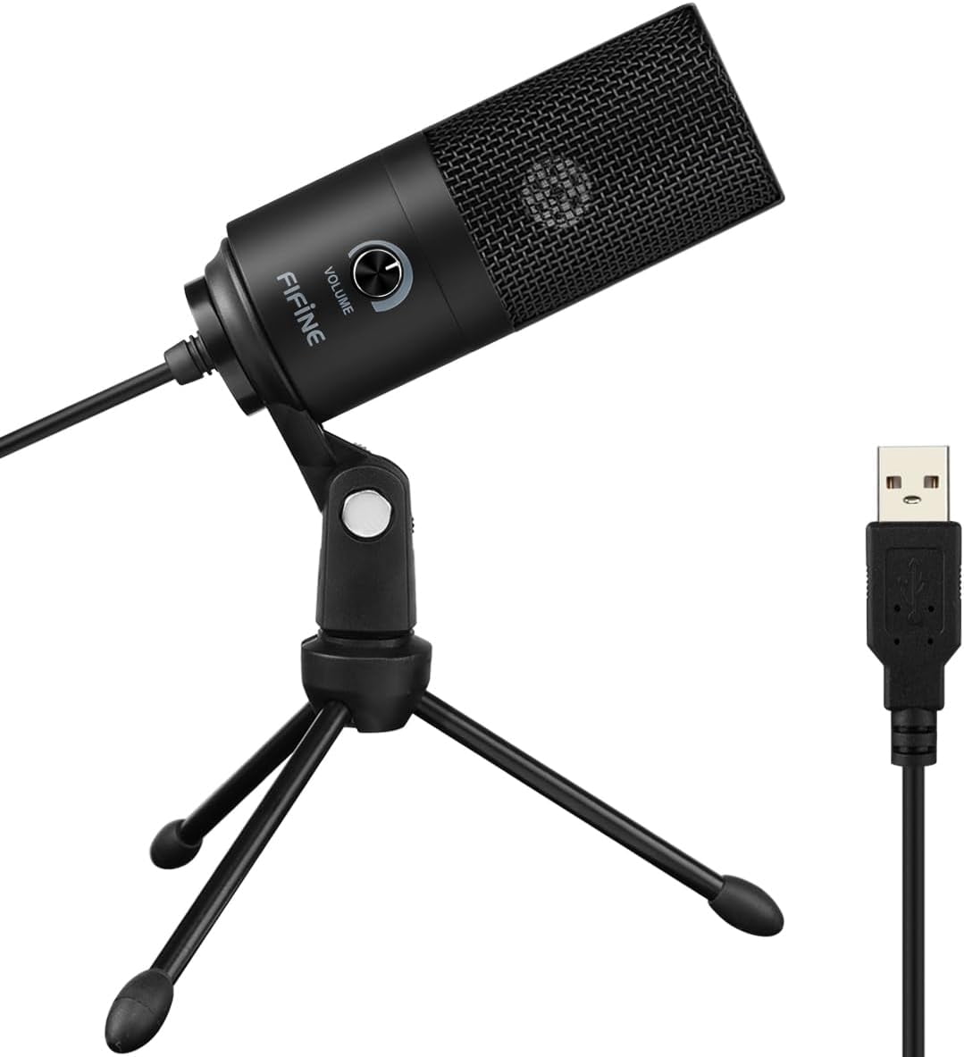 FIFINE USB Microphone, Metal Condenser Recording Microphone for MAC OS ...