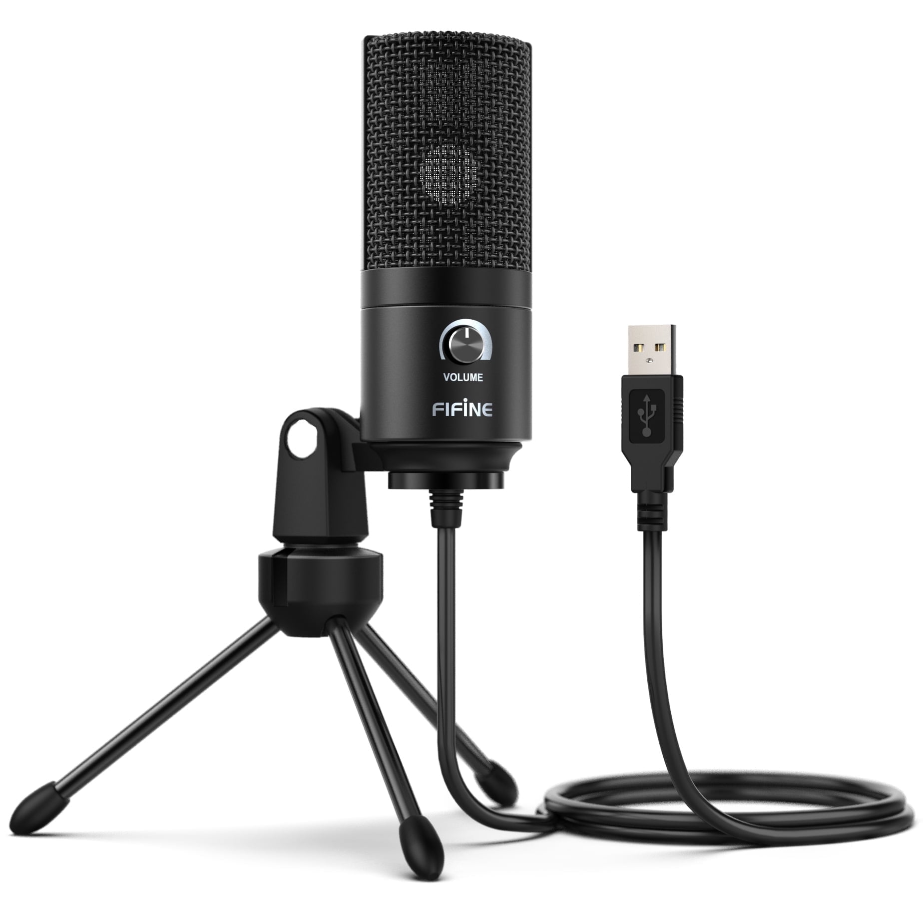 FIFINE USB Desktop Microphone for Laptop MAC Windows,Record/Gaming ...