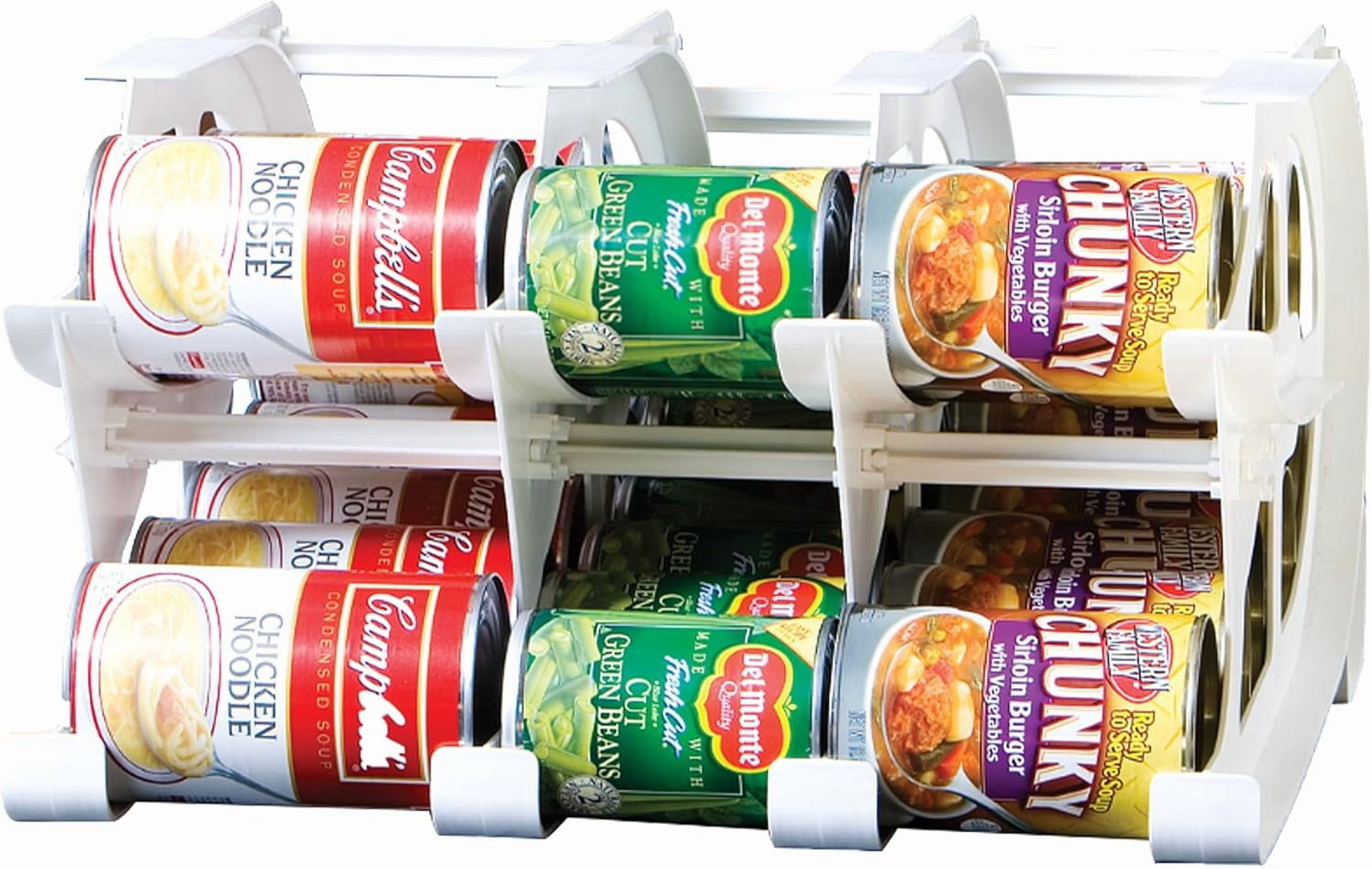 FIFO Countertop Mini Can Tracker Holds 30 Standard 10-24 Oz Can Sizes ...