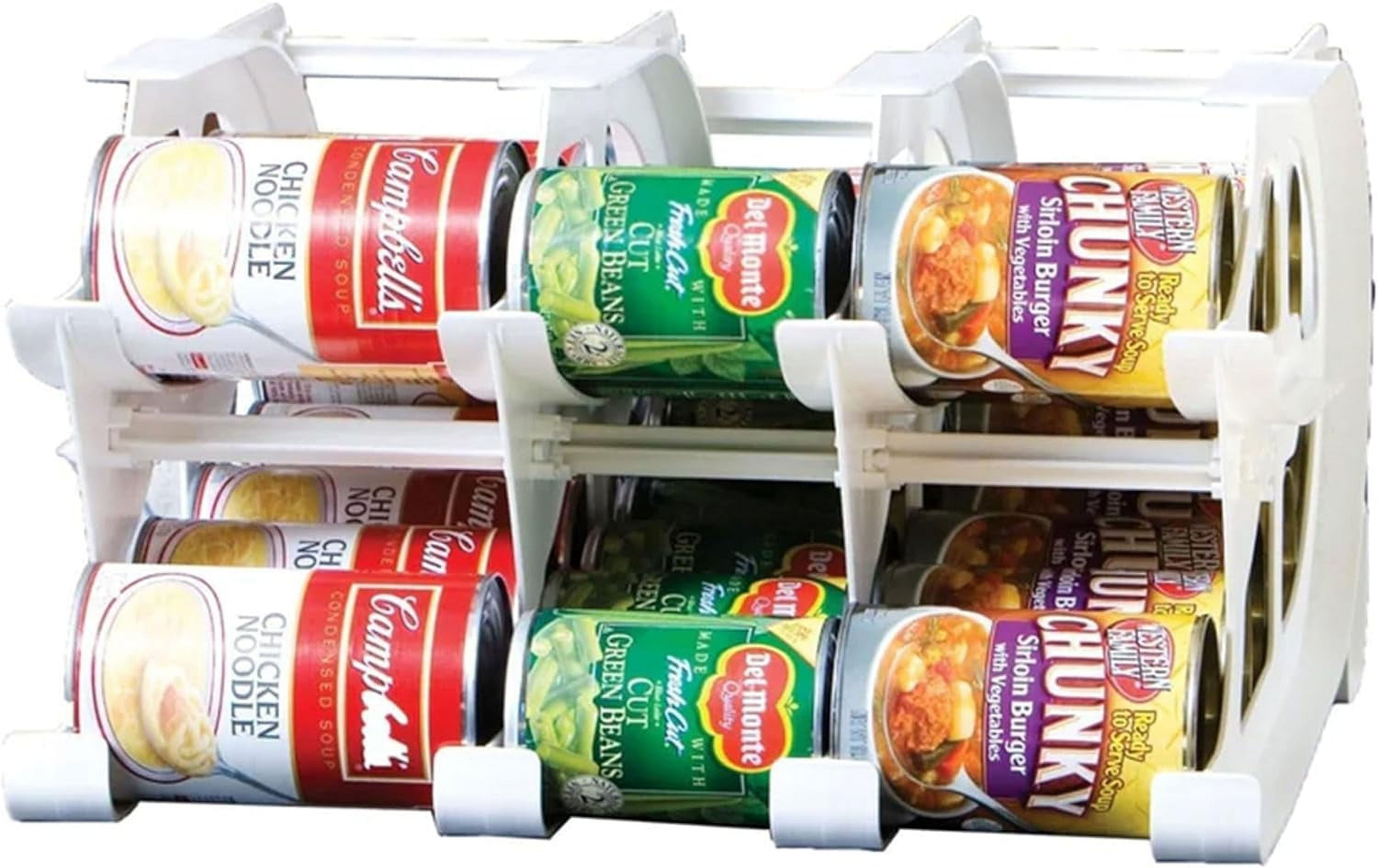 FIFO Countertop Mini Can Tracker Holds 30 Standard 10-24 Oz Can Sizes ...