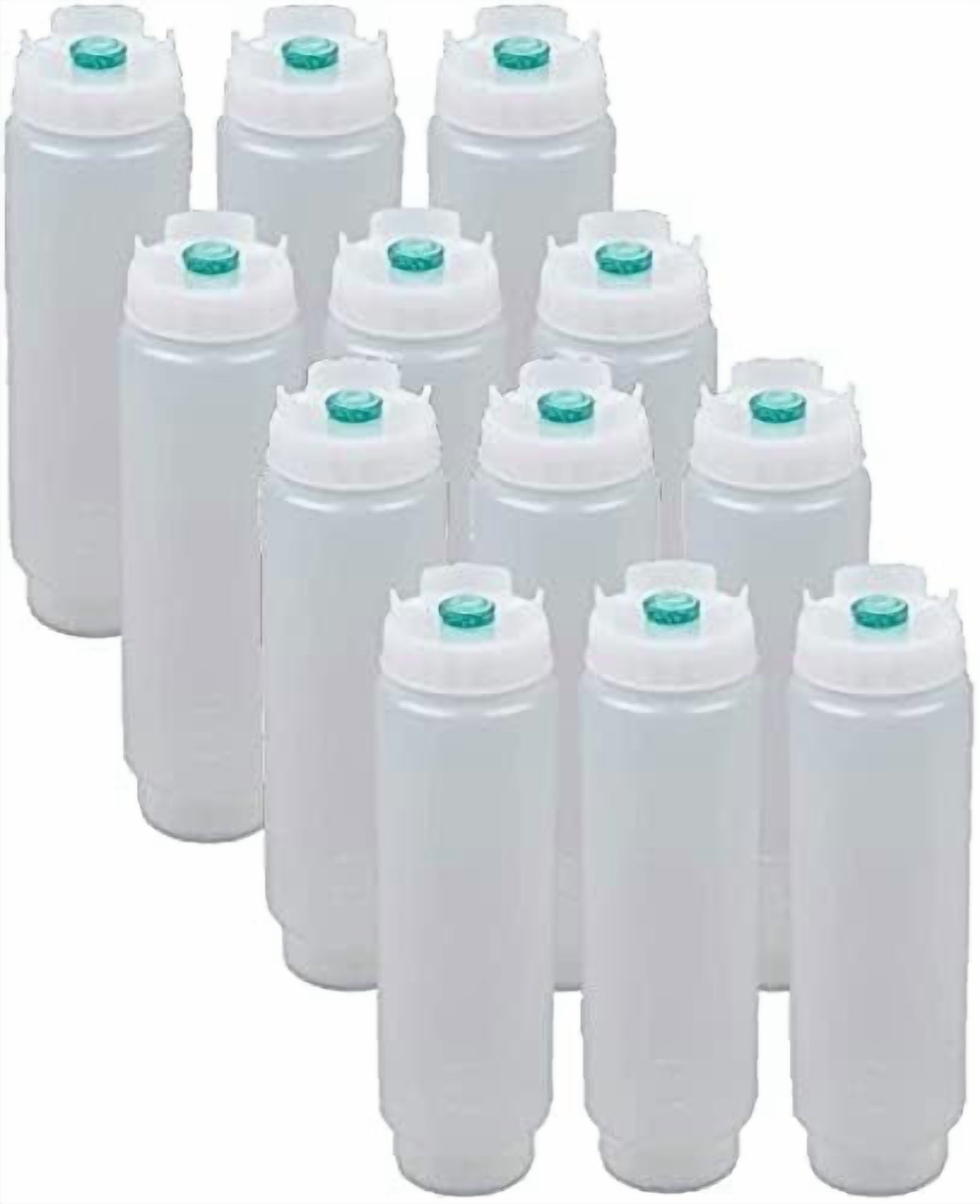 FIFO Squeeze Bottle Refillable 16 oz | Green Tip Small Valve Dispenser ...