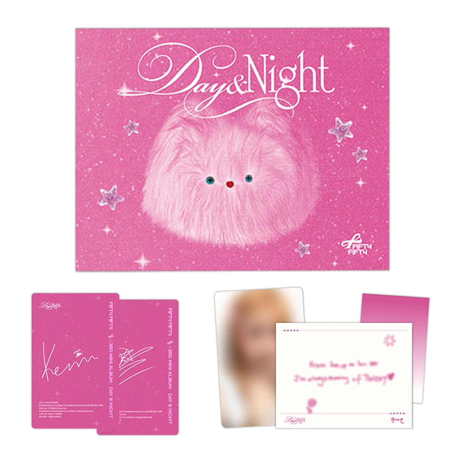 FIFTY FIFTY Day & Night Day / EVER Ver. Album Case + Music Card ...