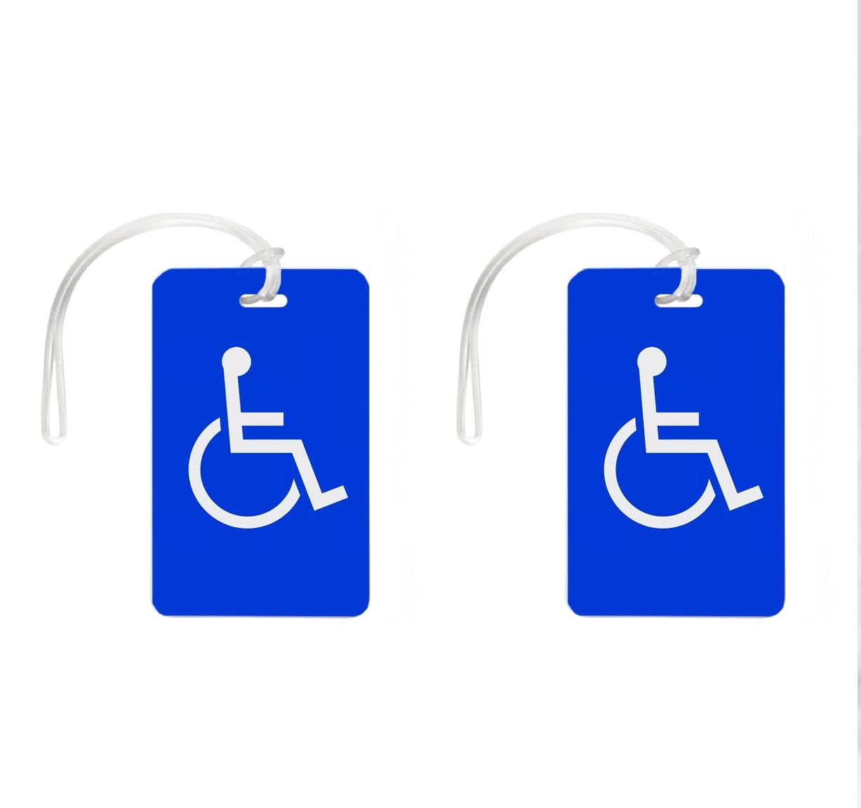 FIGHERO 2X Handicap Tags Plastic ID Badge PVC, 2.12 x 3.37 inch ...
