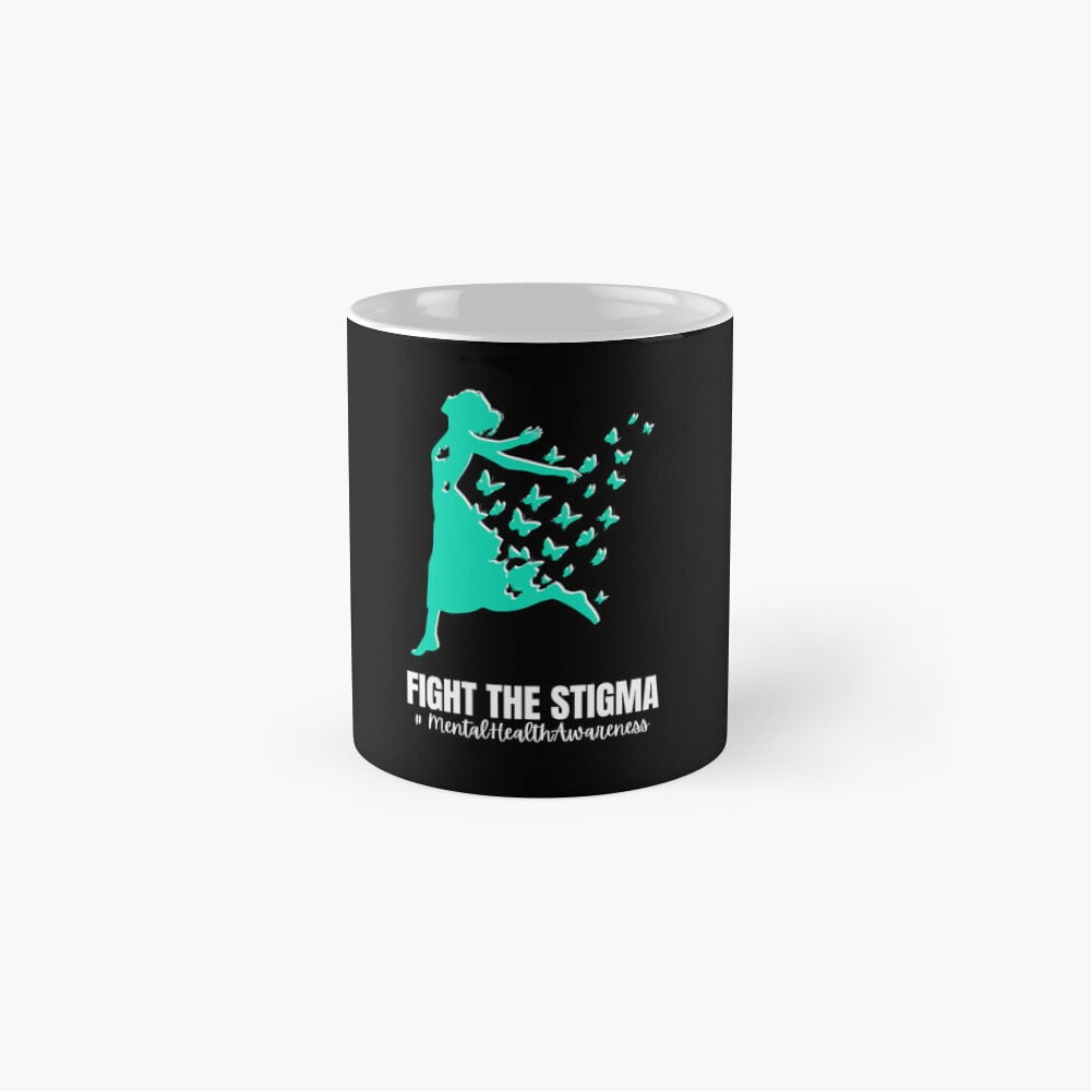 FIGHT THE STIGMA, Mental Health Awareness Month Classic Mug - Walmart.com