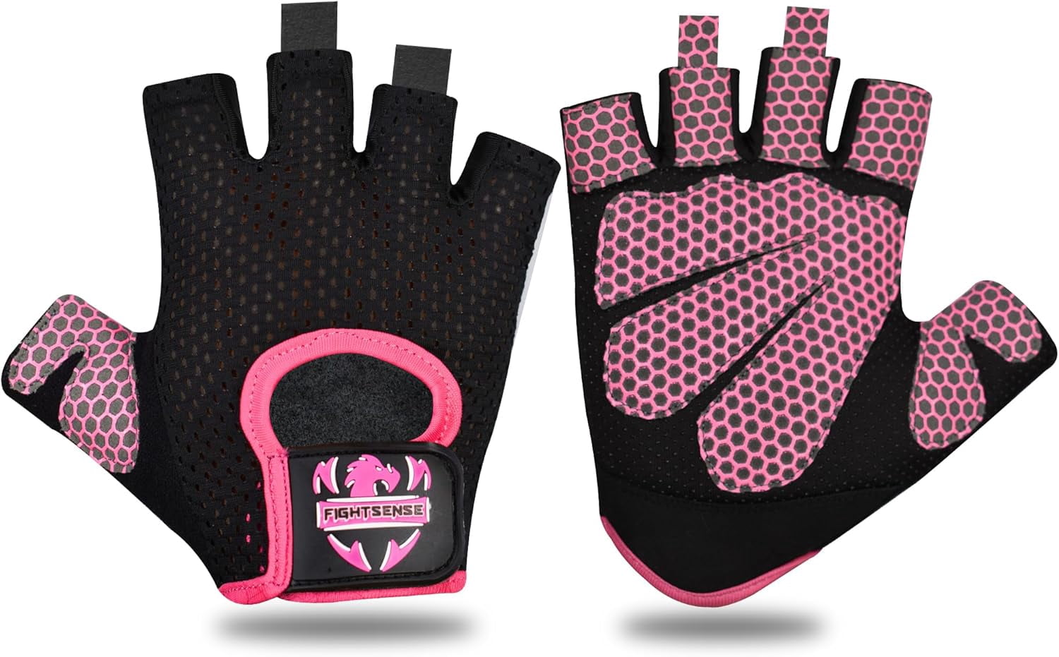 FIGHTSENSE Weightlifting Gloves – Full Palm Protection, Breathable Gym ...