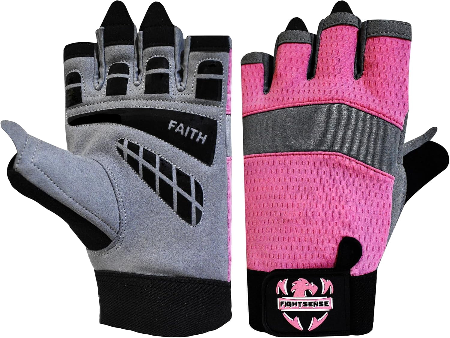 FIGHTSENSE Workout Gloves – Enhanced Grip, Padded Palm, Adjustable ...