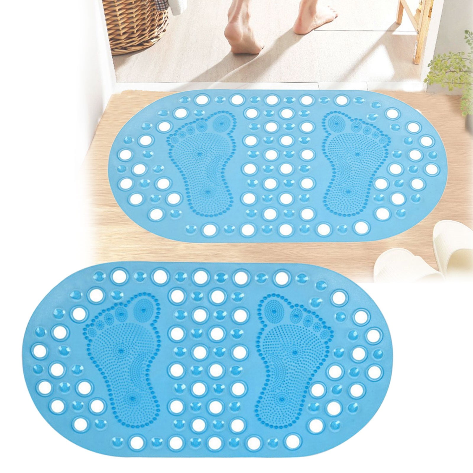 FIGHTY 27x14 Non Slip Bathtub Mats PVC Tub Mat Shower Mat For Bathroom ...