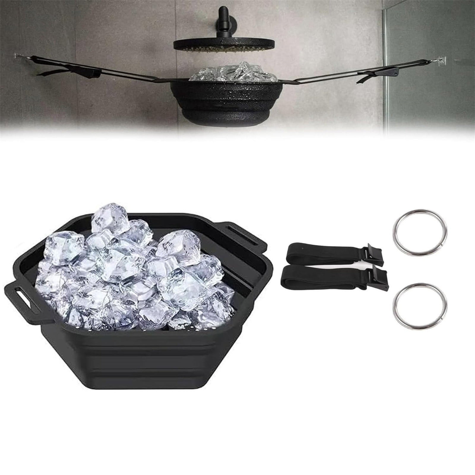 FIGHTY Cold Ice Silicone Ice Apparatus Ice Shower Rapid Portable Ice ...