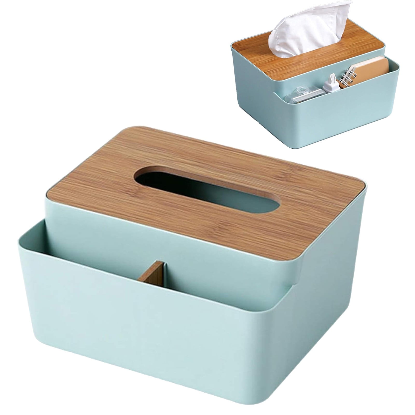 FIGHTY (Green) Tissue Box Cover Plastic Rectangular Facial Tissue ...