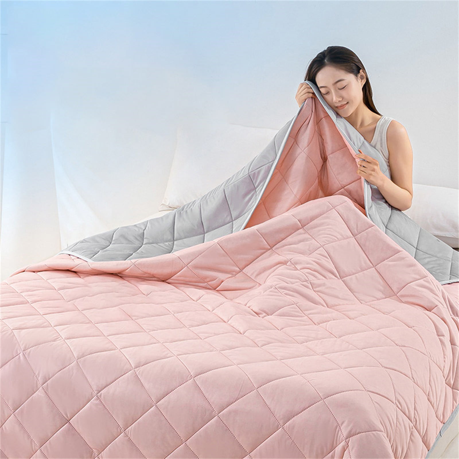 FIGHTY^Heavy Blanket For Sleeping Perfect，Ice Blanket Summer Cooler ...