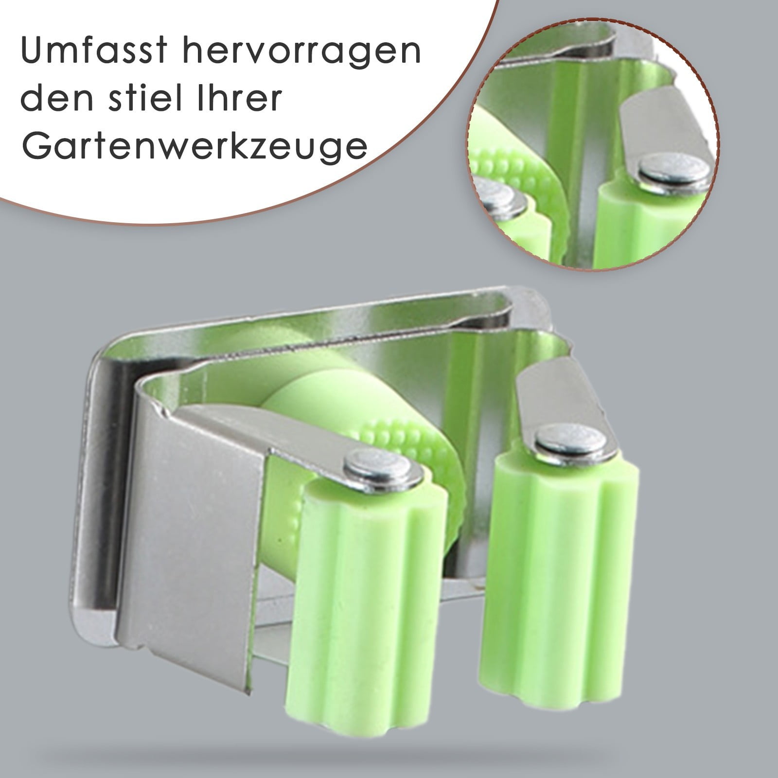 FIGHTY Mop Holder Wall Mount 304 Stainless The Mop Holders From Rusting ...