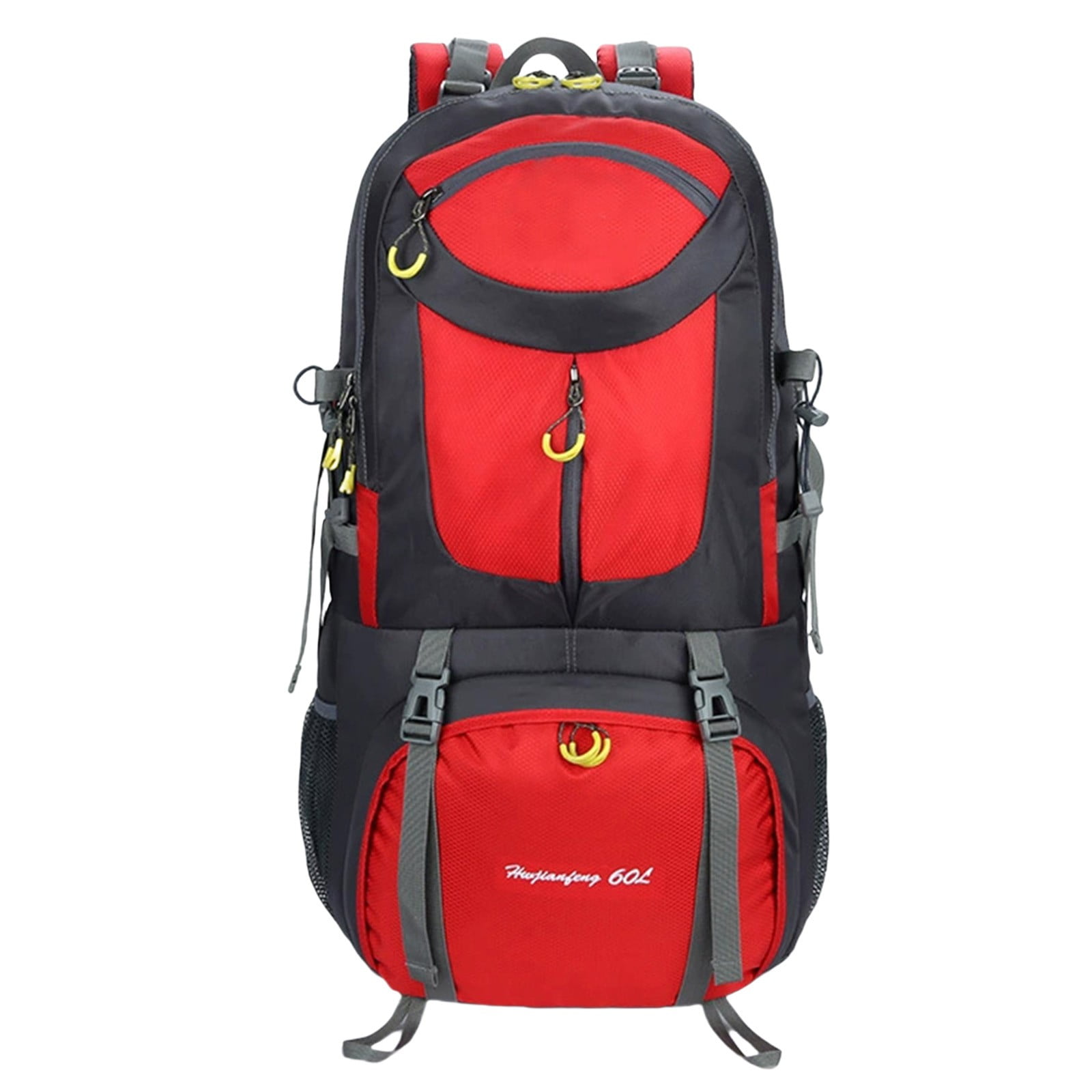 FIGHTY^Red| 50L Hiking Backpack Lightweight & Tear Camping Bag Outdoor ...