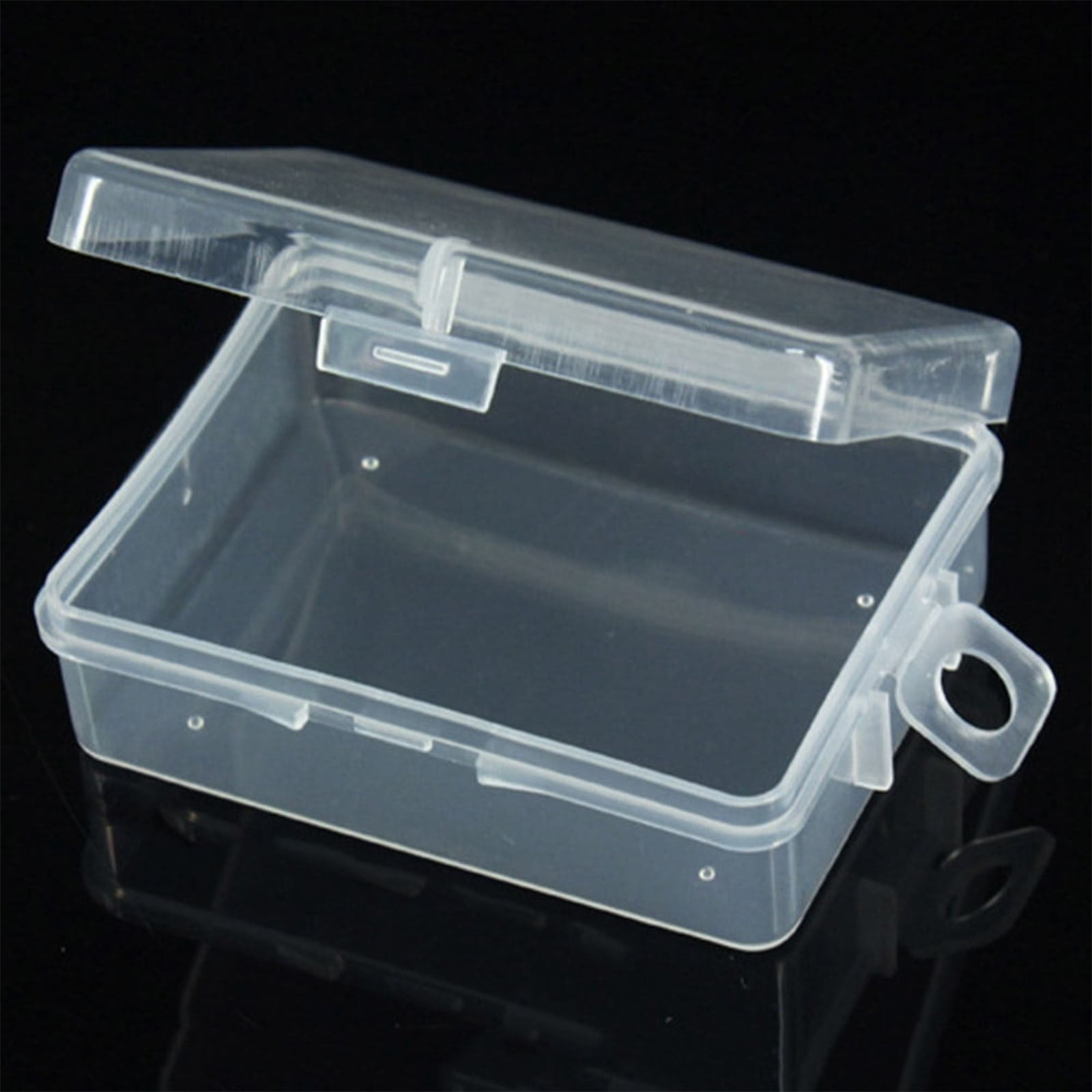 FIGHTY—Small Clear Plastic Beads Storage Containers Box With Lid For ...