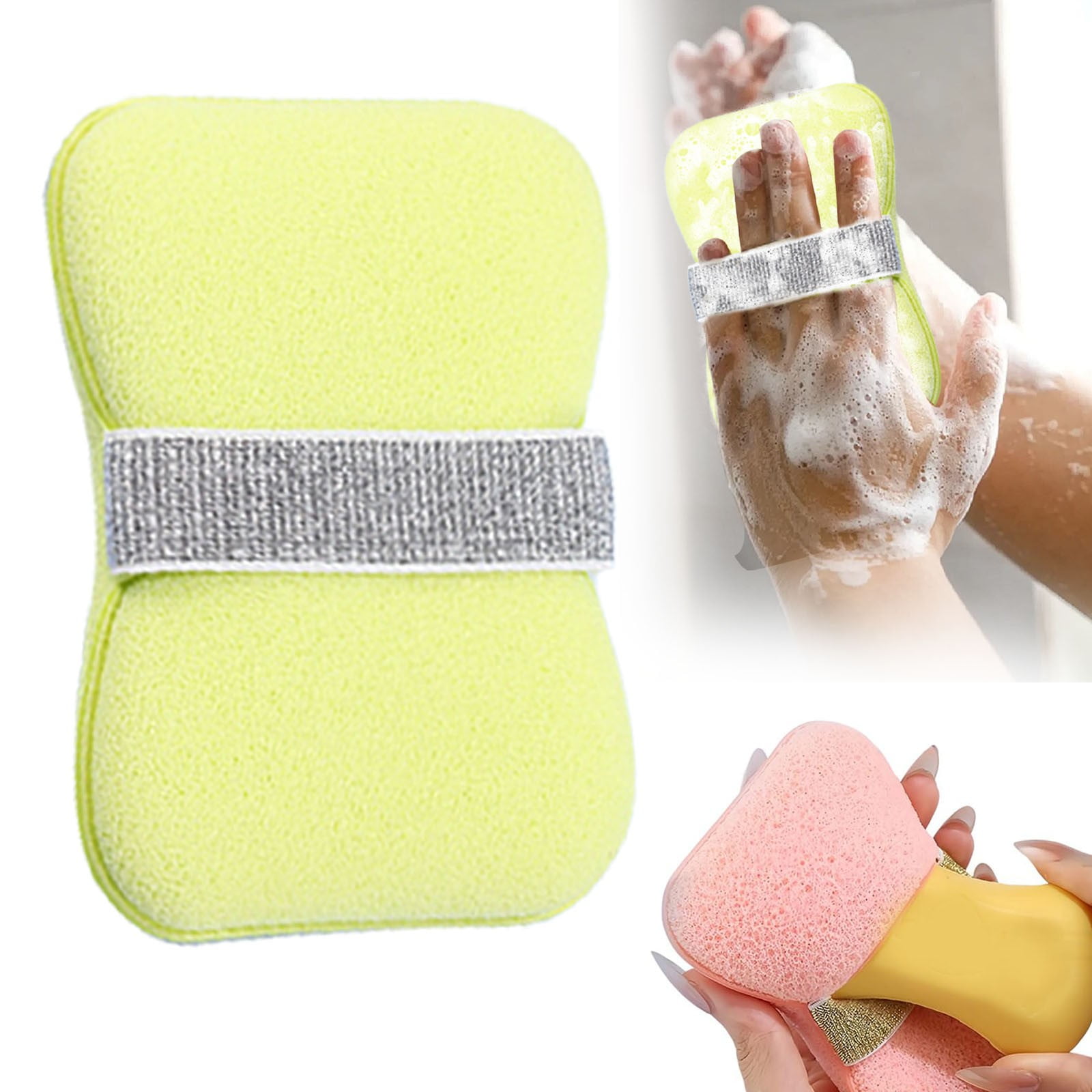FIGHTY Soap Sponge Exfoliating Body & Shower Sponge With Soap Pocket ...