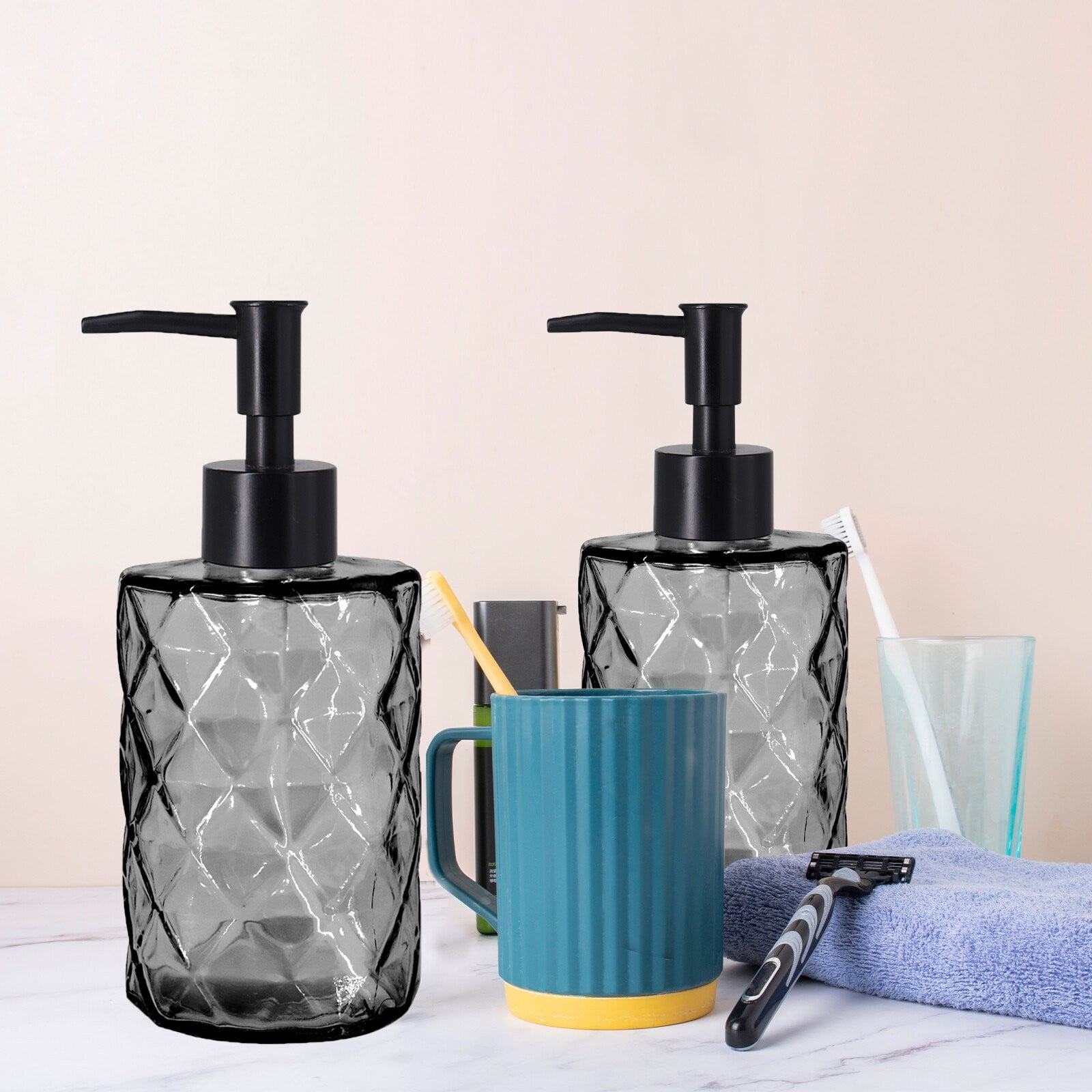 FIGHTY—Split Bottle Rhombic Type Soap Bottle Hotel Club Shower Gel ...