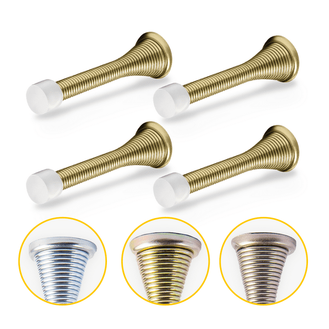 FIGO HOME Spring Door Stopper 4 Pack - Door Stopper - Door Stop ...