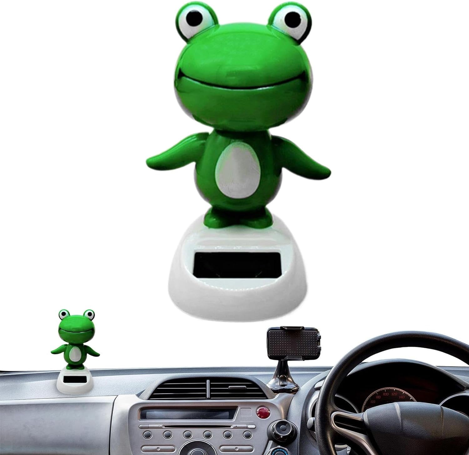 FIGT-1 Pcs Solar Bobblehead Toy - Long-Lasting Frog Bobble Dancer Toy ...