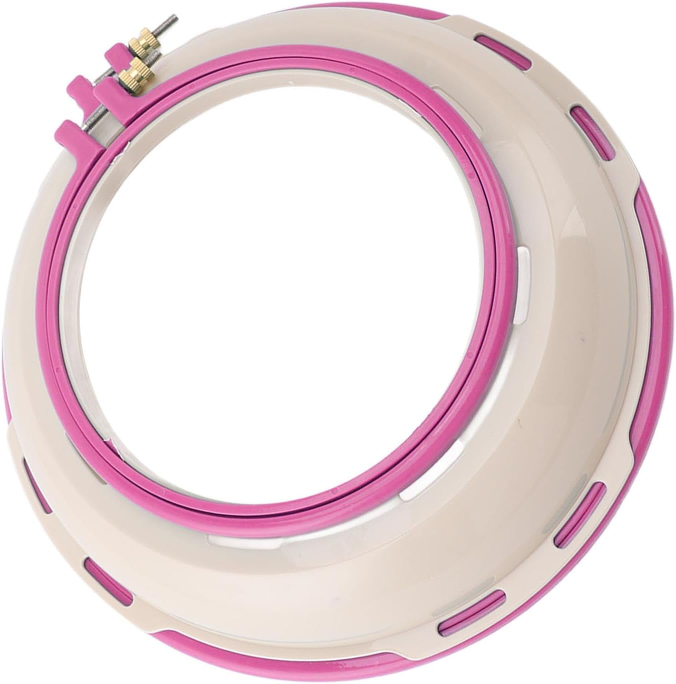 FIGT-Double Sided Punch Needle Stand Hoop 16.5cm & 25cm, Embroidery ...