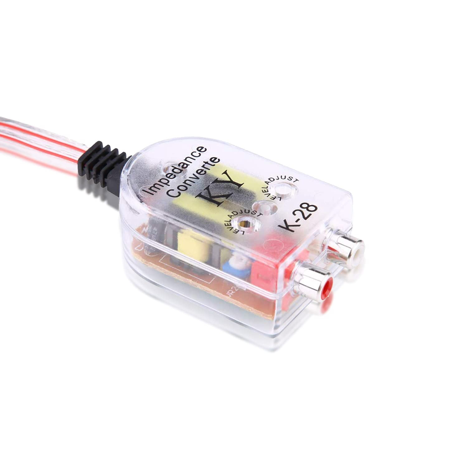 FIGT-High to Low Converter, RCA Wire Converter Line Converter Car Audio ...