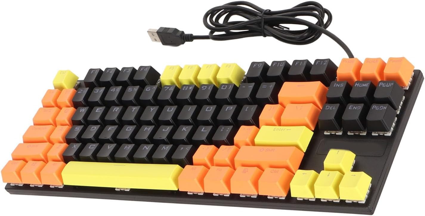 FIGT-Wired Mechanical Keyboard, Mechanical Gaming Keyboard 87 Keys ...