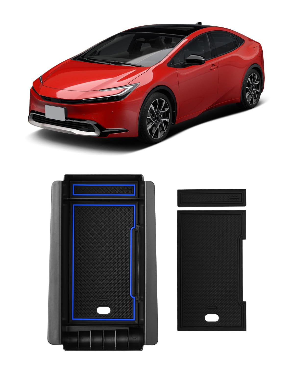 FIILINES Center Console Organizer Compatible with Toyota Prius 2023 ...