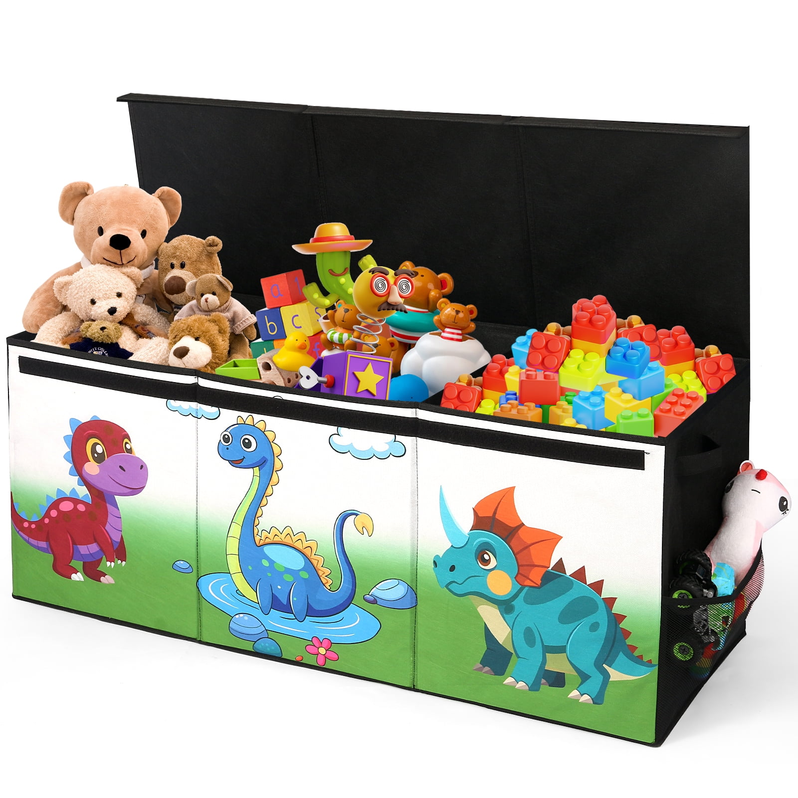 FIIOEOY Extra Large Toy Box, Collapsible Storage Organizer with Lids ...