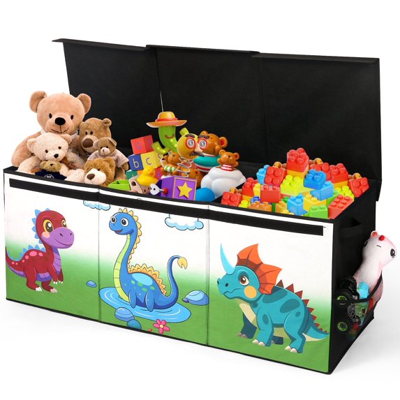 FIIOEOY Extra Large Toy Box, Collapsible Storage Organizer with Lids ...