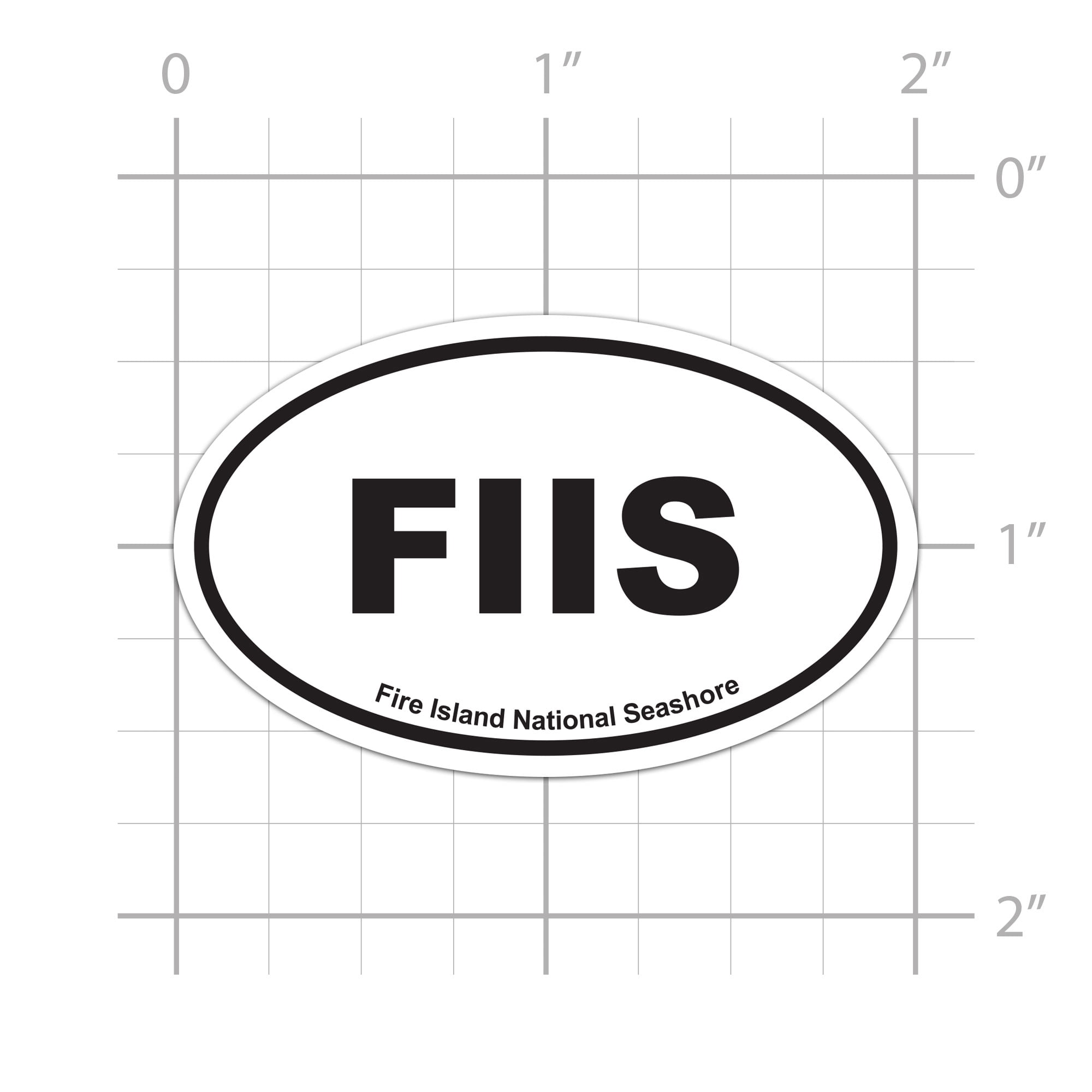 FIIS Fire Island National Seashore Sticker for water bottle phone ...