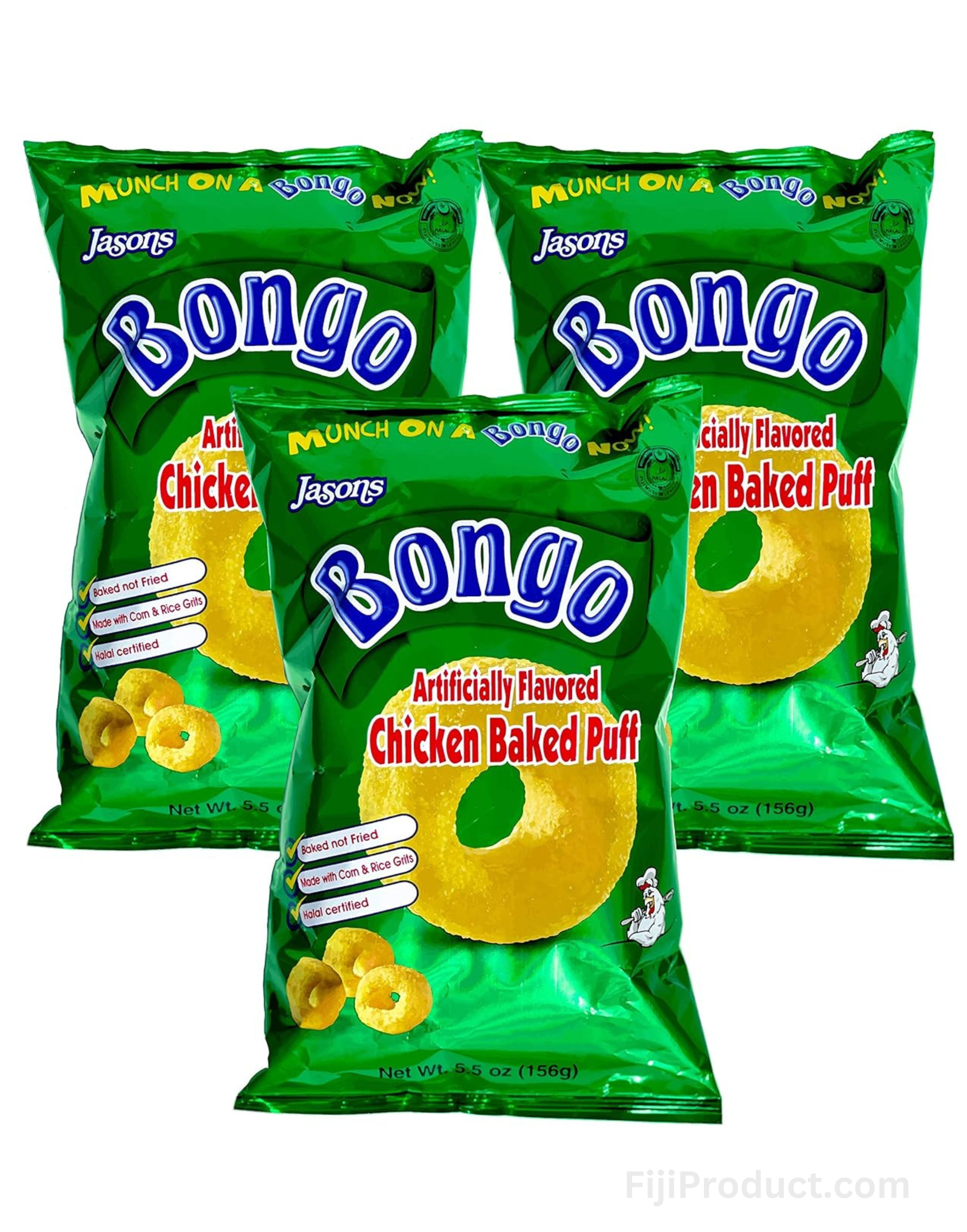 FIJI - Bongo Chicken Flavoured Snack (VALUE Pack Of 3 x 156g EA ...
