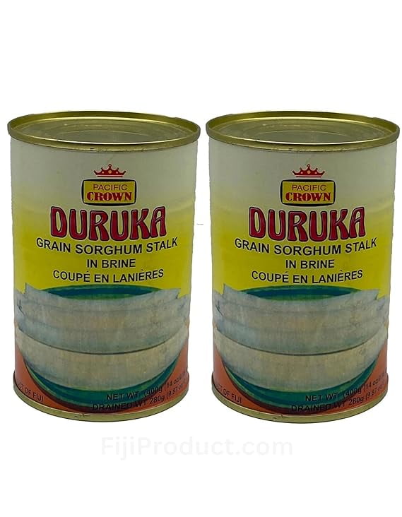 FIJI DURUKA - Grain Sorghum Stalk in Brine, Cultivated For its Tastiness (Pack Of 2 x 400g EA ...