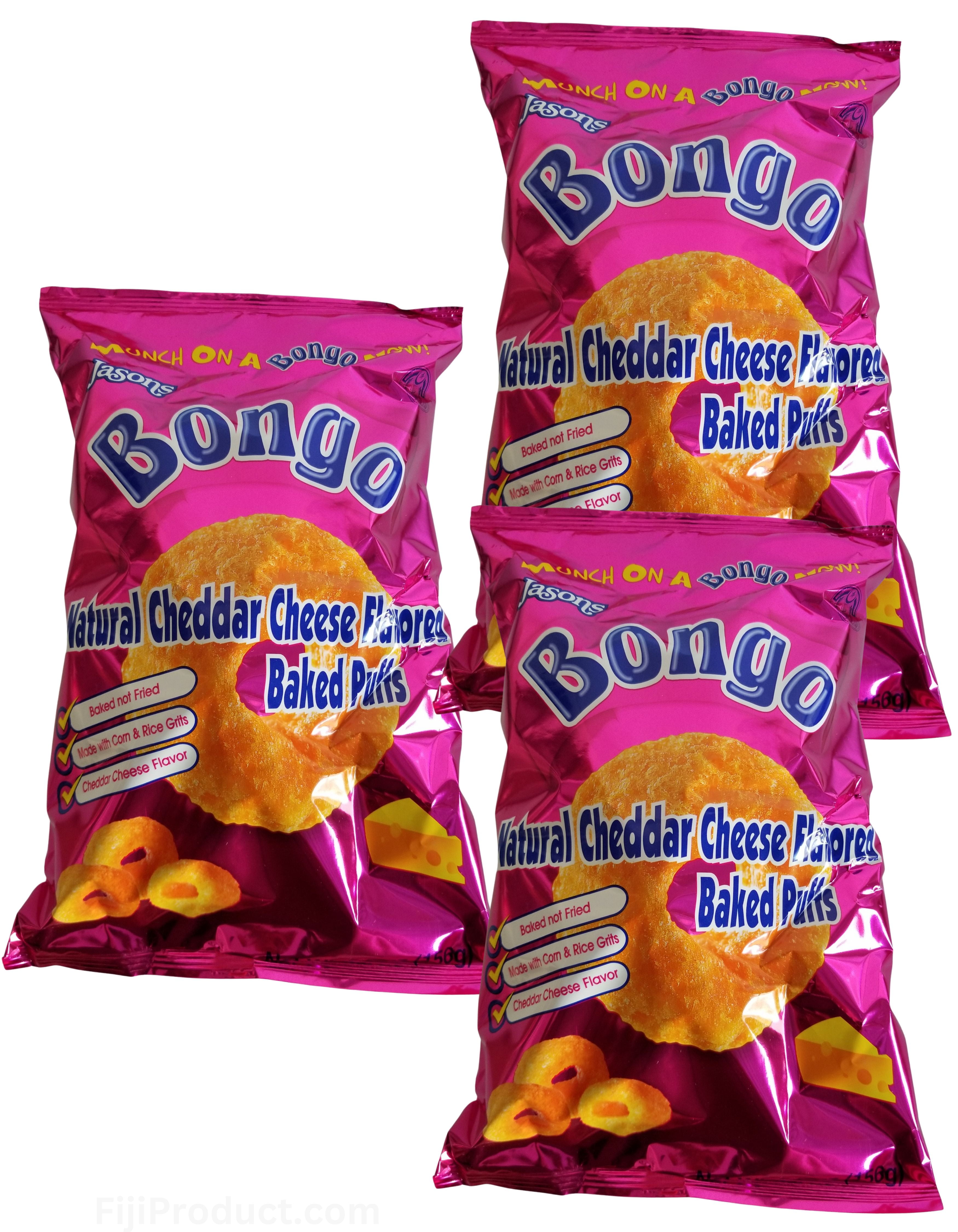 FIJI - Jasons BONGO CHEESE Puffs Snack (Family Pack Of 3 x 156g EA ...