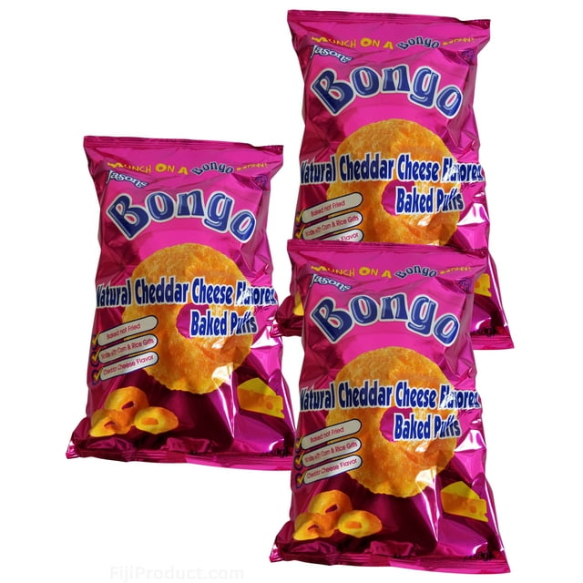 FIJI - Jasons BONGO CHEESE Puffs Snack (Family Pack Of 3 x 156g EA ...