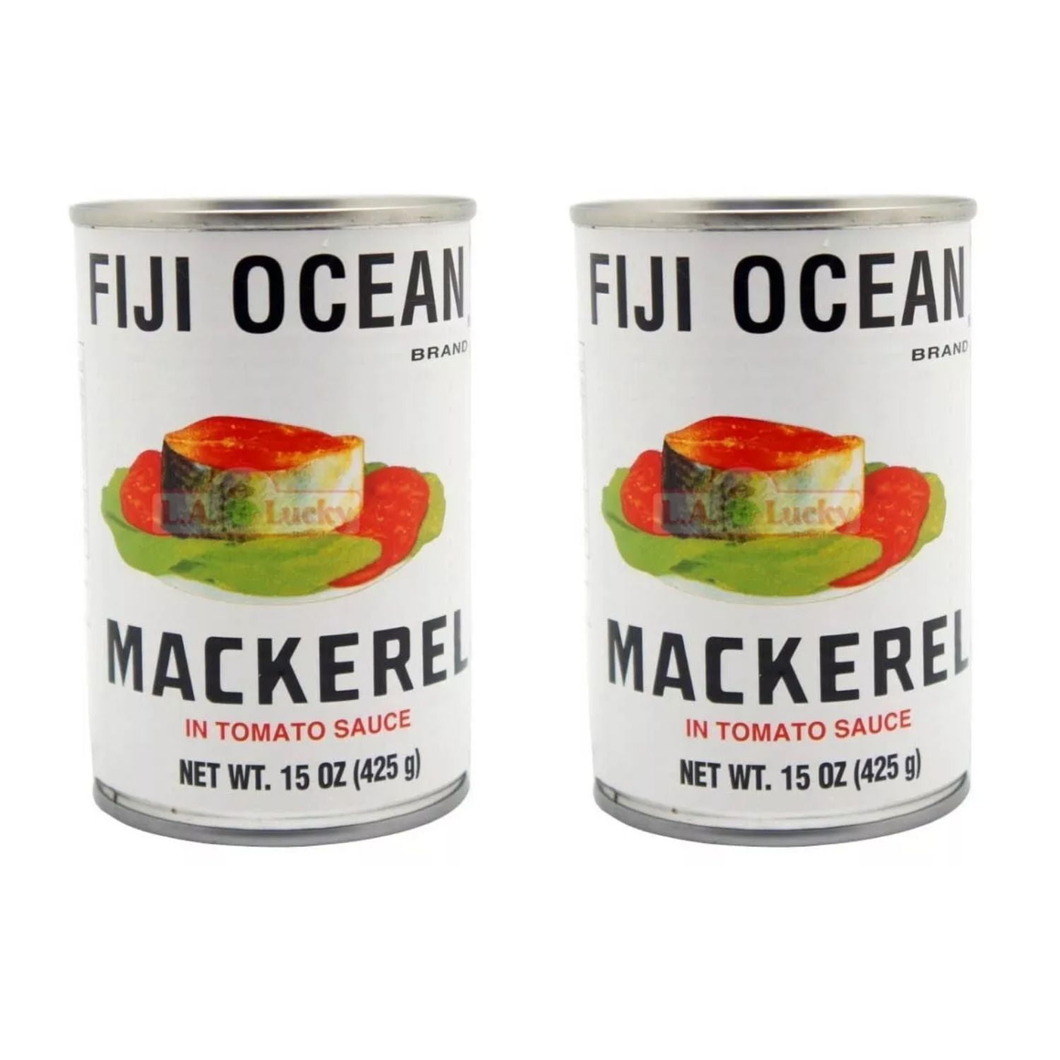 FIJI OCEAN - Mackerel In Tomato Sauce (Pack of 2 x 15 Oz) Popular Brand ...