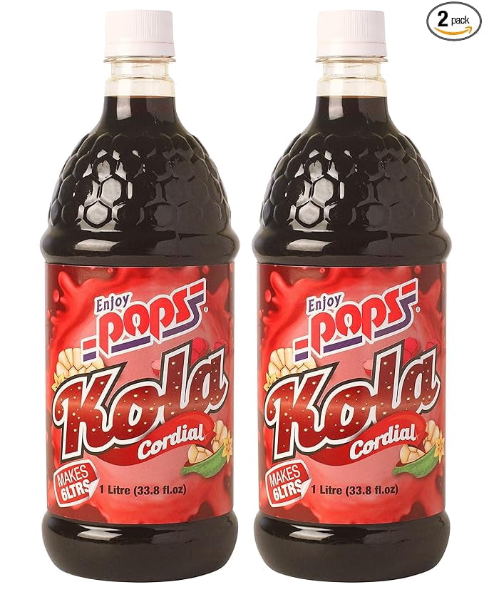 FIJI POPS - Beverage Base Syrup (Pack of 2 x 33.8 Fl.Oz) Tasty COLA ...