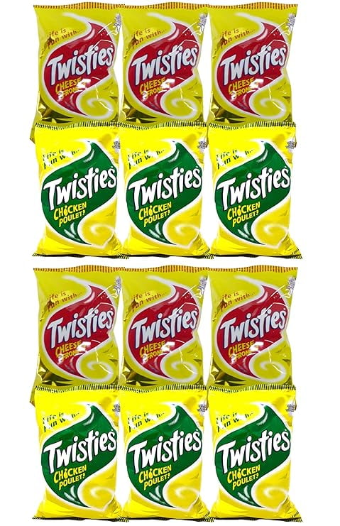 FIJI Snacks - Cheese Twisties, Chicken Twisties (Pack Of 12) Favorite ...