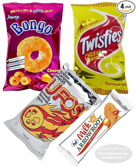 FIJI Snacks Favorites Variety Pack (Pack Of 4) Cheese Bongo, Cheese ...