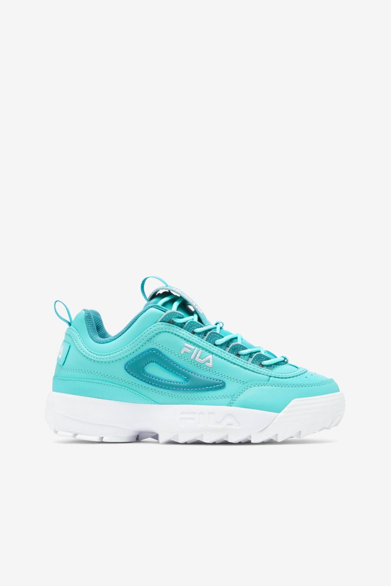 FILA Women's Disruptor II Premium Sneaker Blue Tint/Turquoise Tonic ...