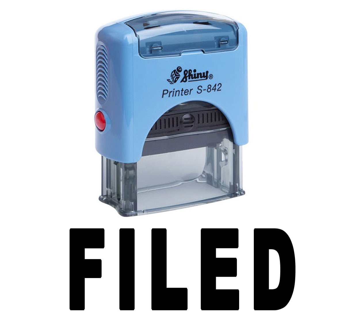 FILED Self Inking Rubber Stamp Custom Shiny Office Stationary Stamp ...