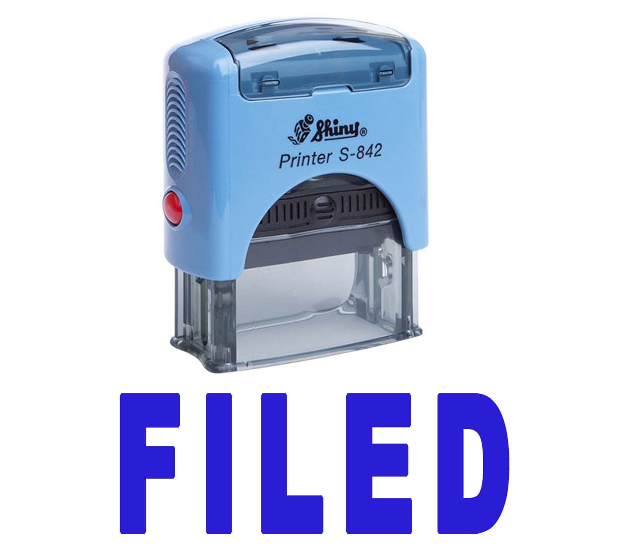 FILED Self Inking Rubber Stamp Custom Shiny Office Stationary Stamp ...