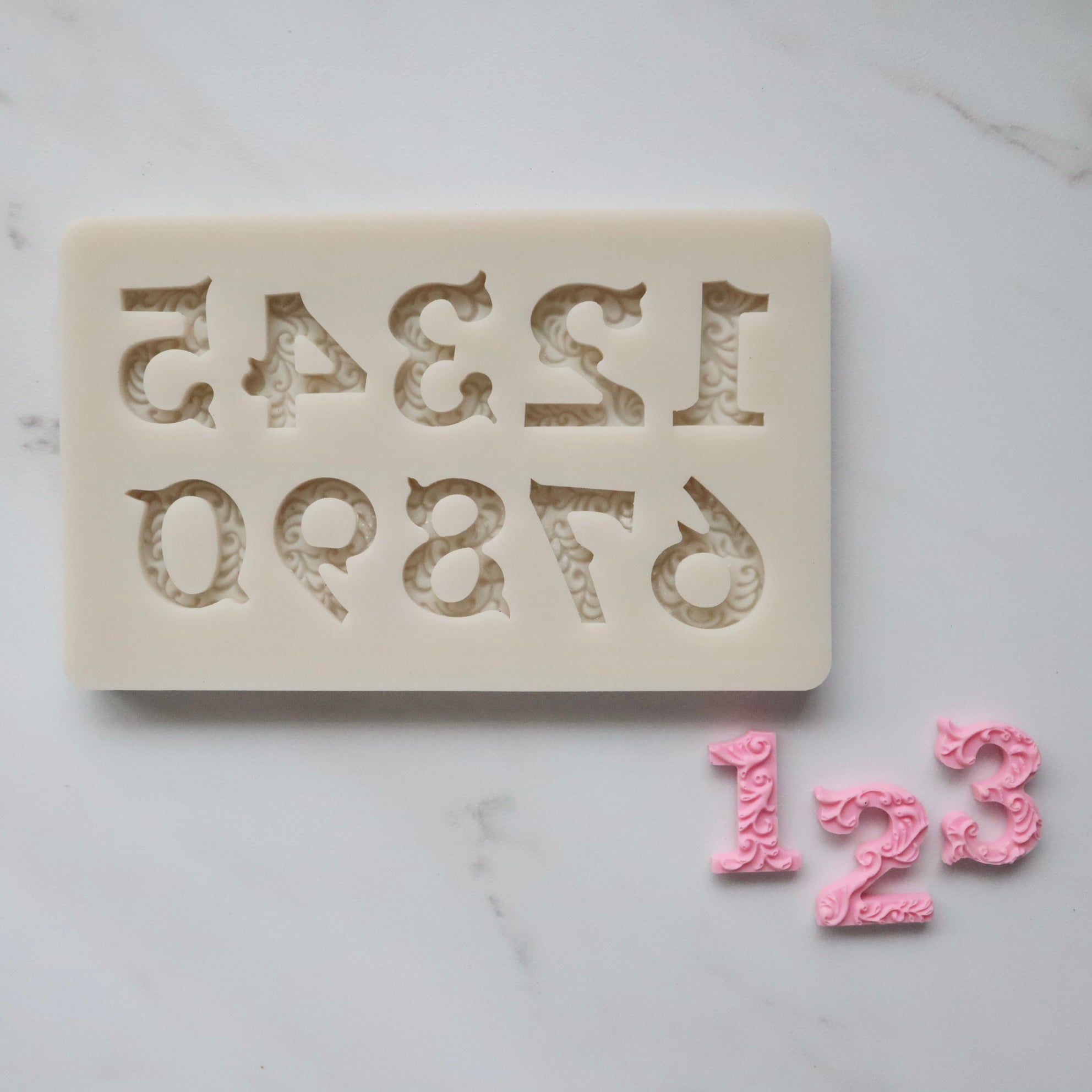FILIGREE NUMBERS MOLD - Walmart.com