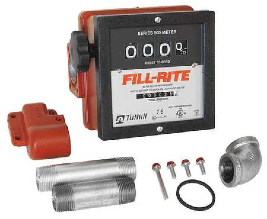 FILL-RITE 901CMK4200 4-Wheel Mechanical Meter,1 FNPT,6-40 gpm - Walmart.com