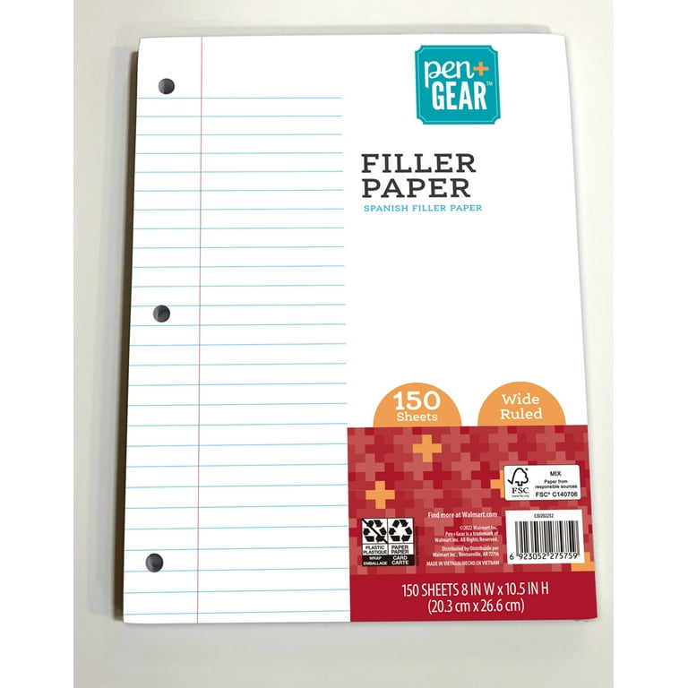 Walmart Filler Paper