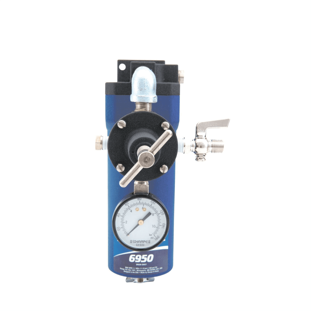 Sharpe Mfg. Co. 6950 Air Control Unit, 1/2 in FNPT Inlet, 3/8 in FNPT ...