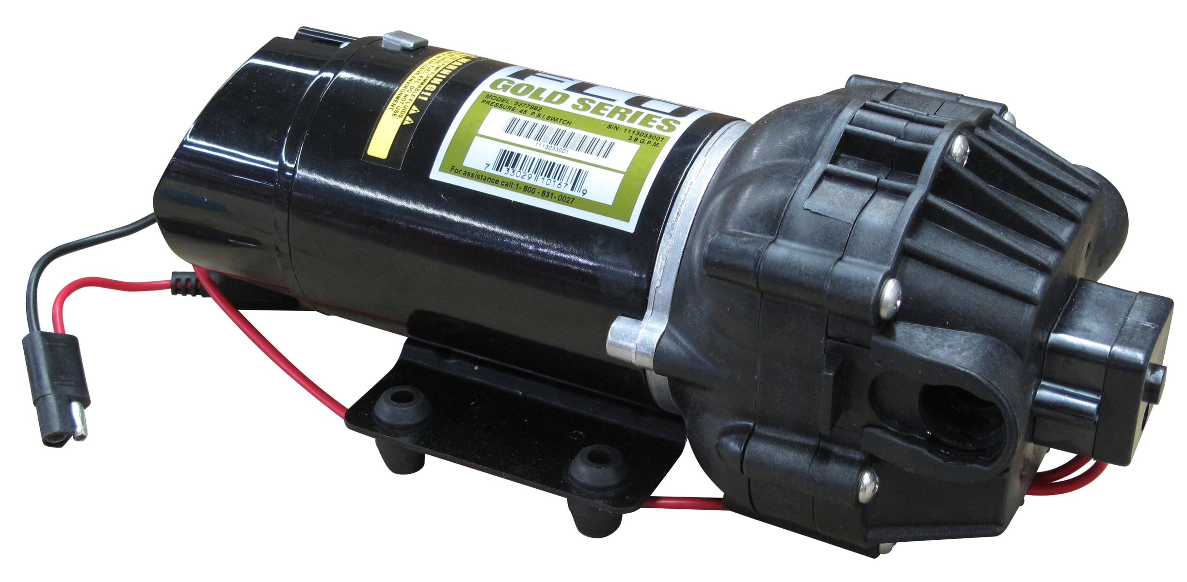 Fimco High-Flo 12V Diaphragm Sprayer Pump, Gold Series, 3.8GPM, 45PSI ...