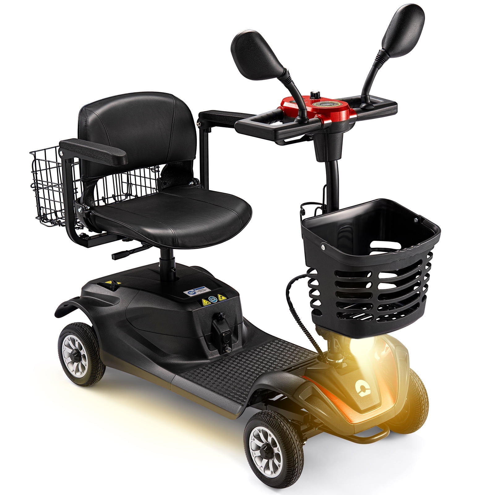 FIMDOC Upgrade 4 Wheels Mobility Scooter for Seniors, Foldable Electric ...